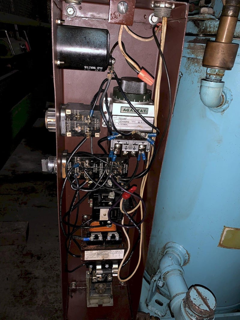 50 HP Davey #50BA, rotary sliding vane compressor, 215 cfm, 125 psi For ...