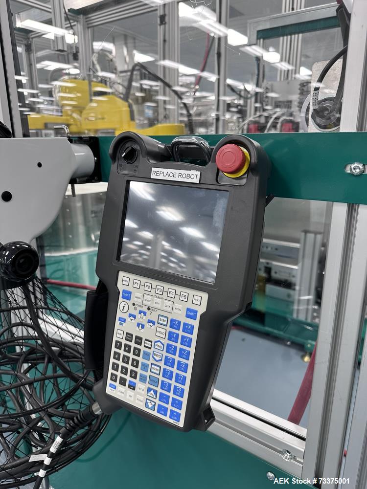 Multivac #R535, Complete Packaging Line, w/ thermoformer, SCARA robot arm packer, Pearson robot ...