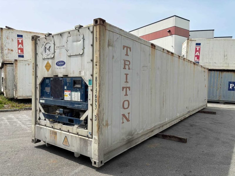 40' Non-working refrigerated shipping container, Triton TRIU8186933 For ...