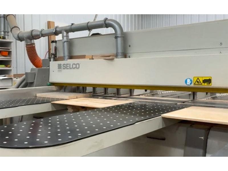 Selco #EB-90-3200, front load automatic panel saw, 173" overall, 197 ...