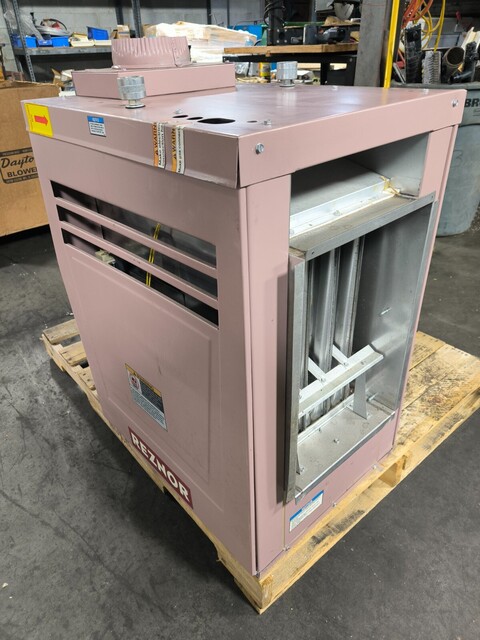Reznor #X100-8, Duct Furnace, Natural Gas, 100,000 BTU/HR, 115 V., 1 Ph ...