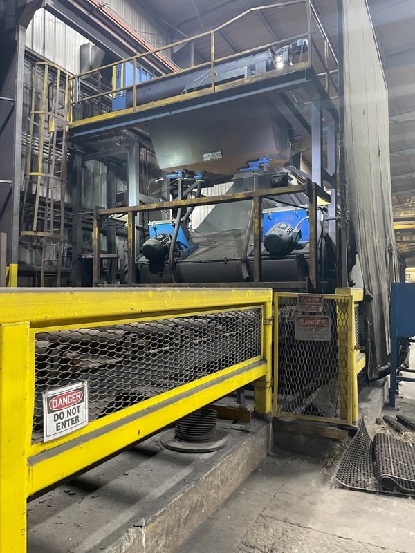 Blastec Plate Blaster, 10' capacity, (4) 40 HP blast wheels, Rotary ...