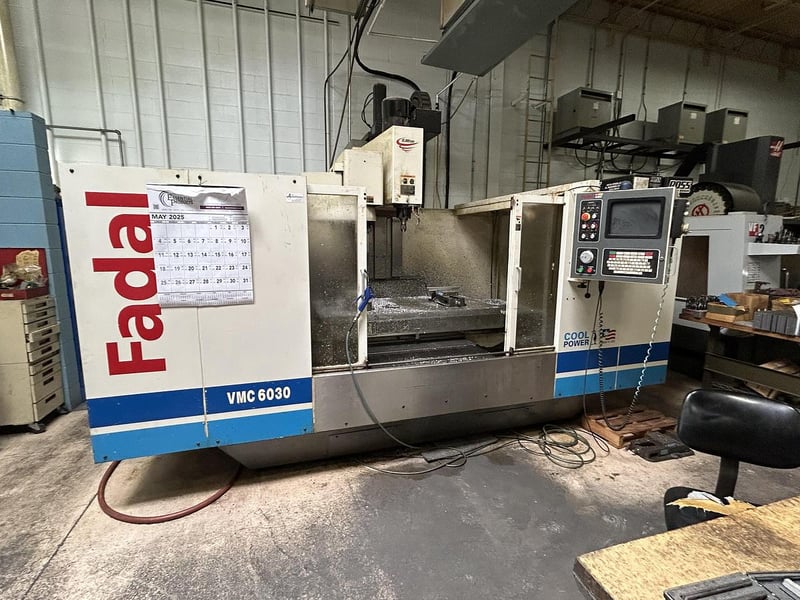 Fadal #VMC-6030HT, CNC vertical machining center, 21 automatic tool changer, 60" X, 30" Y, 30" Z ...