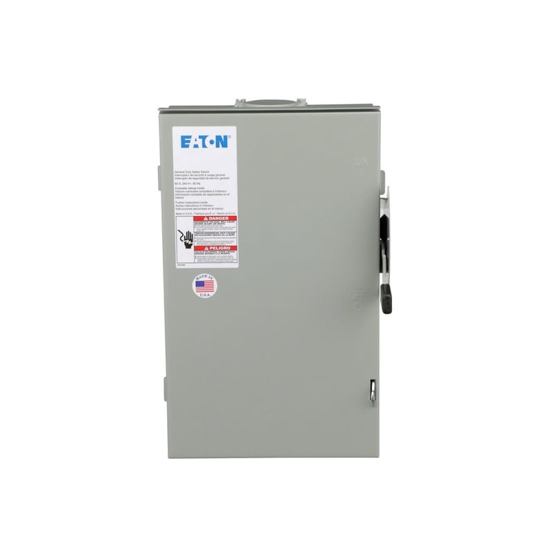 Eaton DG223NRB-00PV General Duty Cartridge Fuse Safety Switch, 100 A ...