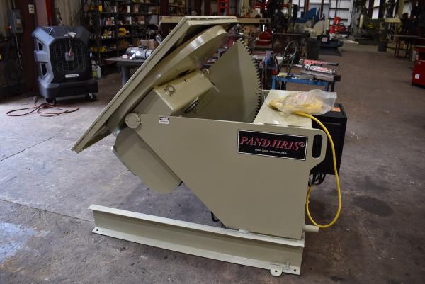 6000 lb. Pandjiris #60-12AB, welding positioner, powered gear tilt ...