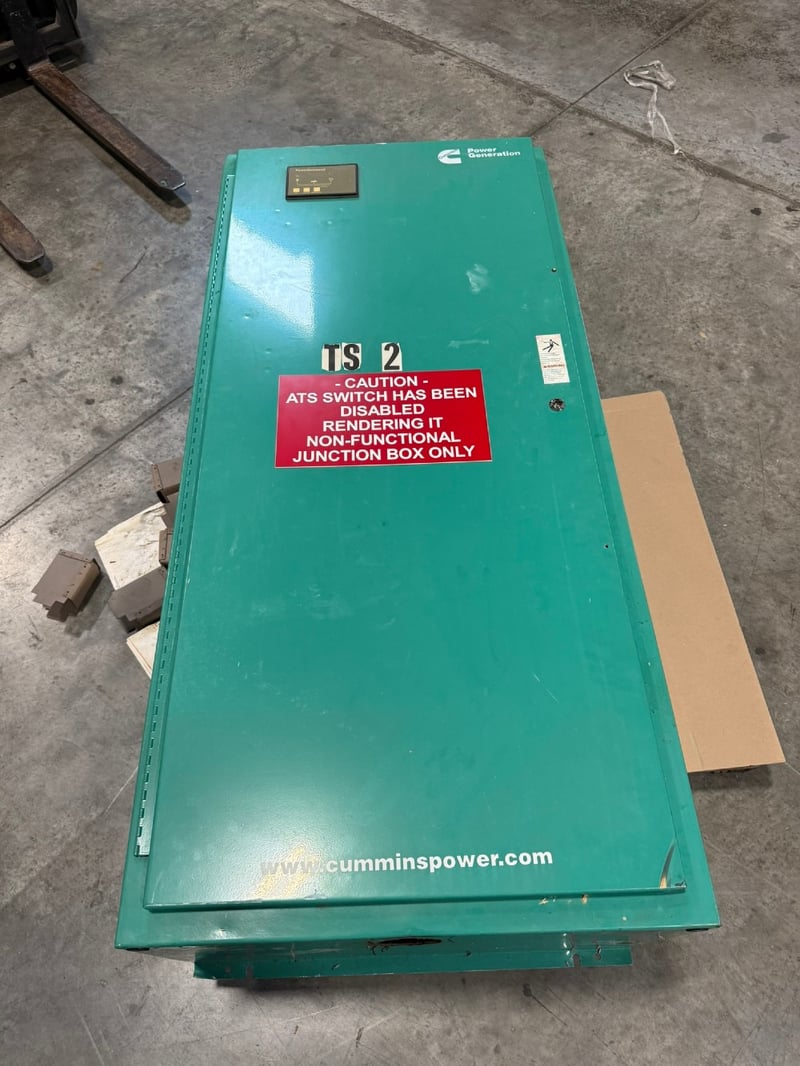 800 Amp. Cummins Automatic Transfer Switch OTECD-1710392 480 Volts, 60 ...