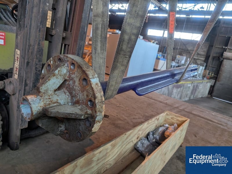 1000 gallon Pfaudler, Glass Lined Fin Baffle, 76" wet, 83" overall, 5 ...