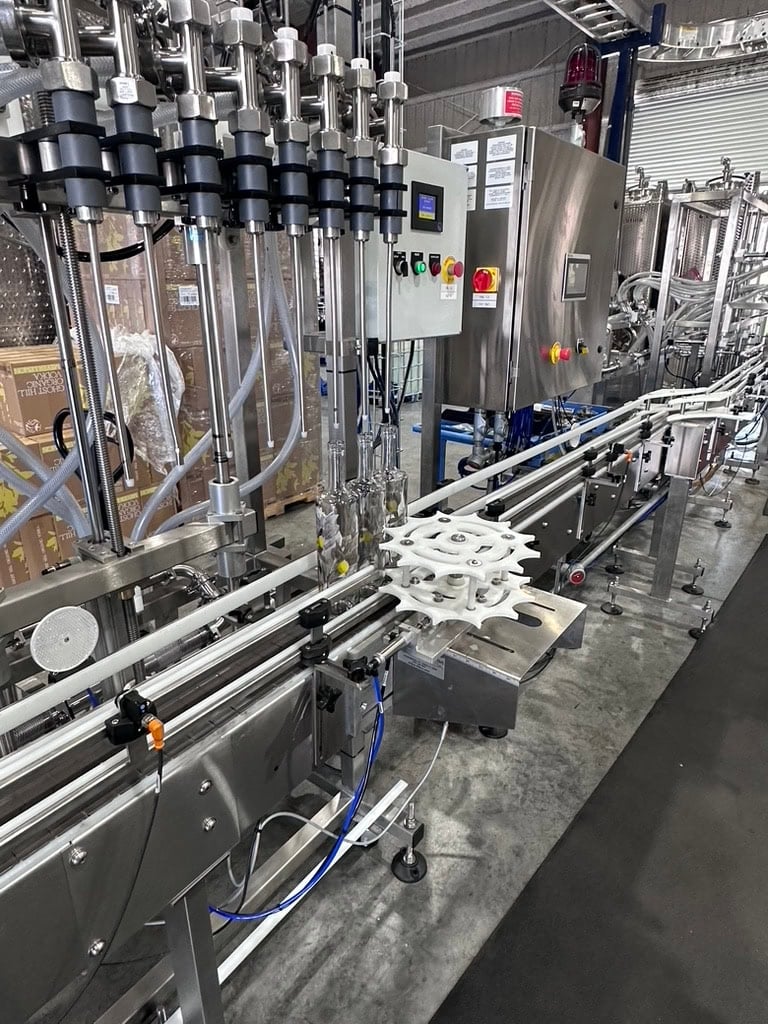 Inline Filling Systems #FOFNT-48, Complete Bottling & Labeling Line ...