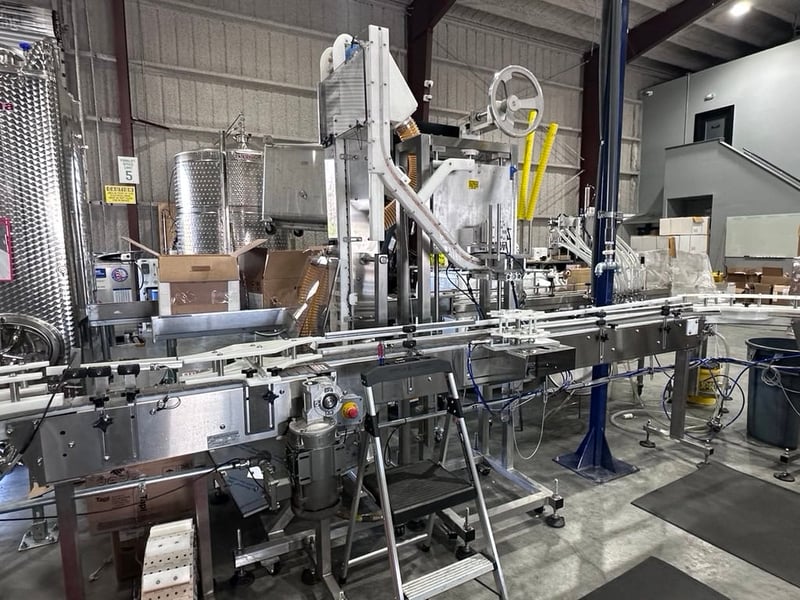 Inline Filling Systems #FOFNT-48, Complete Bottling & Labeling Line ...