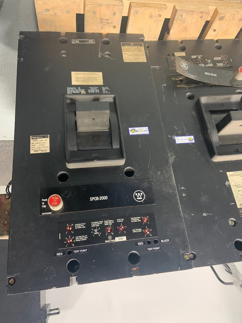 600 Amps, Westinghouse Westinghuse, SPCB-2000, 600A sensors, LSG ...
