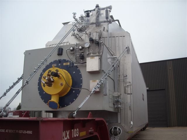 250000 PPH Indeck pkg watertube boiler, A-type config, 800 psig, Nat ...