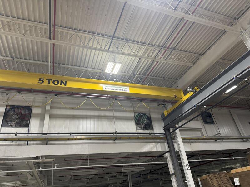 5 Ton, Progressive Crane, shawbox overhead bridge crane, 42' Span, 100 ...