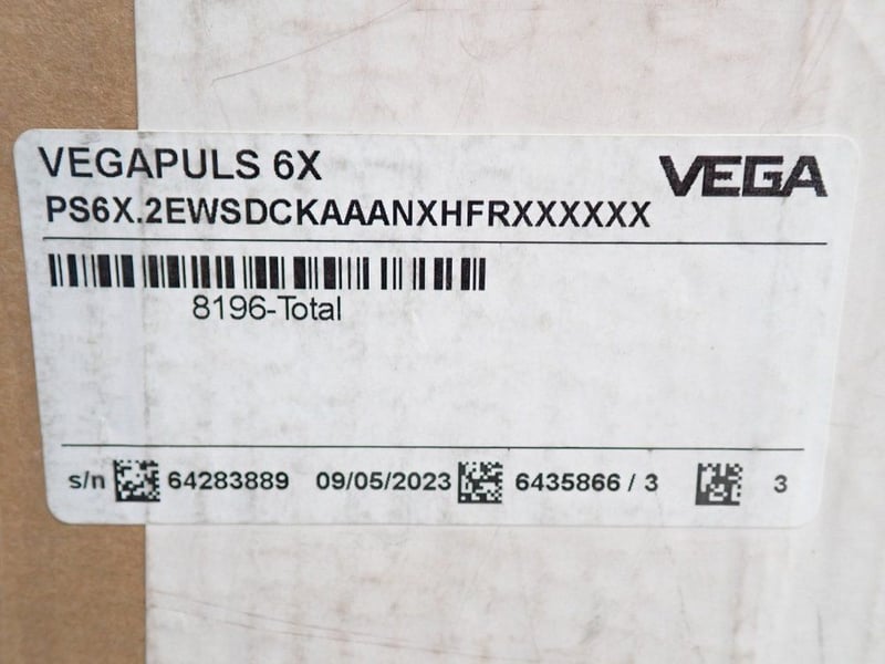 Vega, PS6X.2EWSDCKAAANXHFRXXXXXX, Continuous Liquid Level Measurement ...