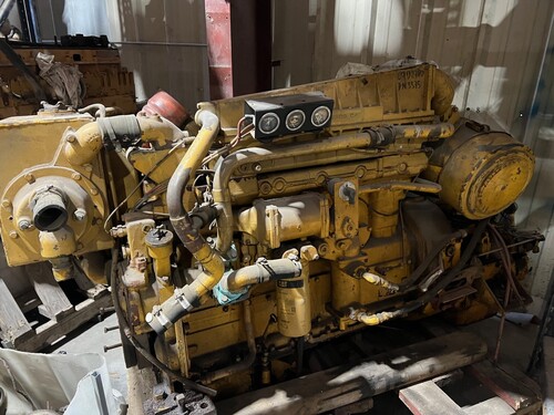 190 HP Caterpillar #3306-PC, ind diesel marine engine w/ gearbox, 2.2:1 ...
