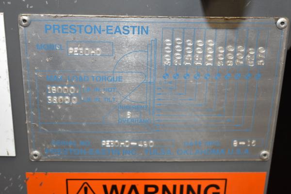 3000 lb. Preston #PE30HD, welding positioners, 6" COG, variable speed ...