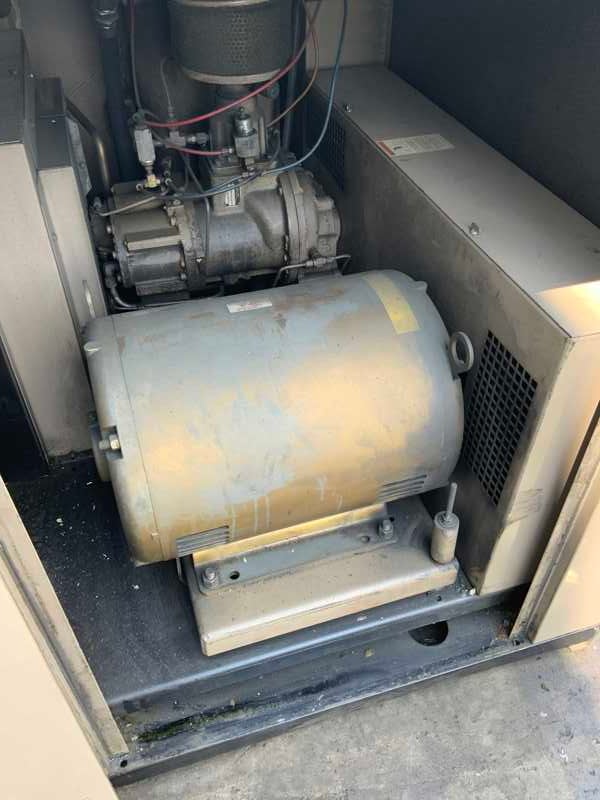 197 cfm, 125 psi, Leroi #CL50CUB, rotary screw air compressor, 50 HP ...