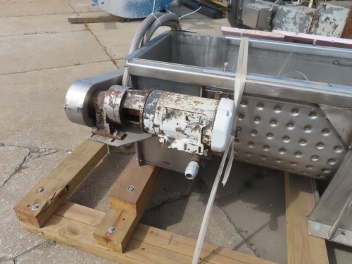 18" diameter x 10' long, Stainless steel screw conveyor, jacketed ...