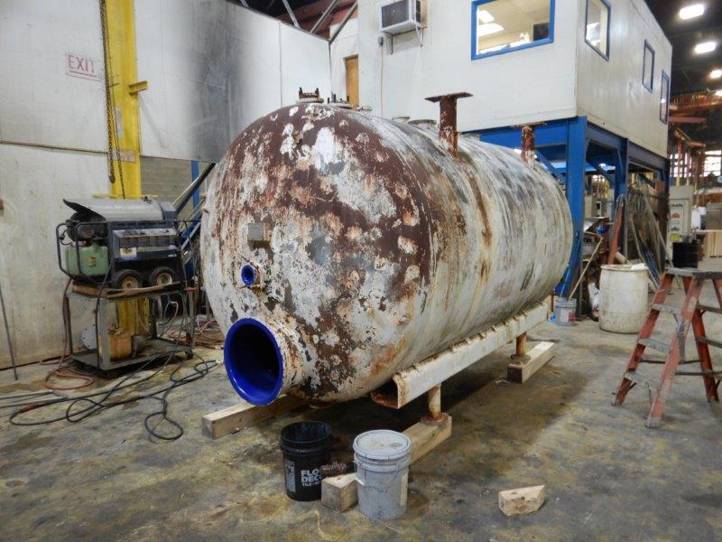 2500 gallon De Dietrich, Glass Lined Steel Tank, Horizontal, 77 ...