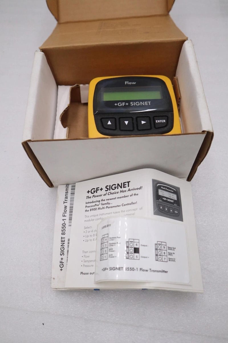 GEORGE FISCHER SIGNET 159000047 385501 PROCESS FLOW METER 3-8550-1 NEW ...