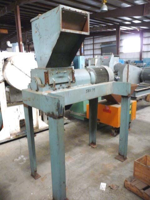 8" x 16" Allsteele, Grinder, w/Tray Feed Hopper, 30 HP, Mounted On ...