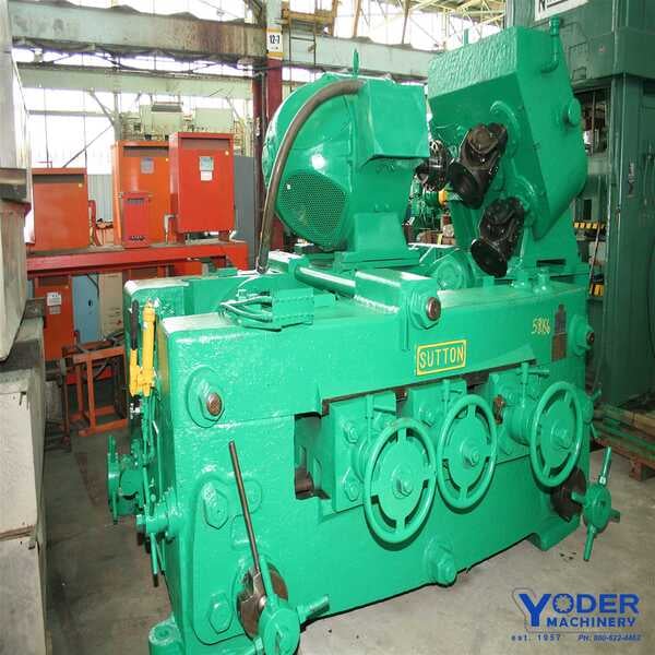 6" Sutton #2BC, 5 roll straightener, feed tables, solid state drive ...