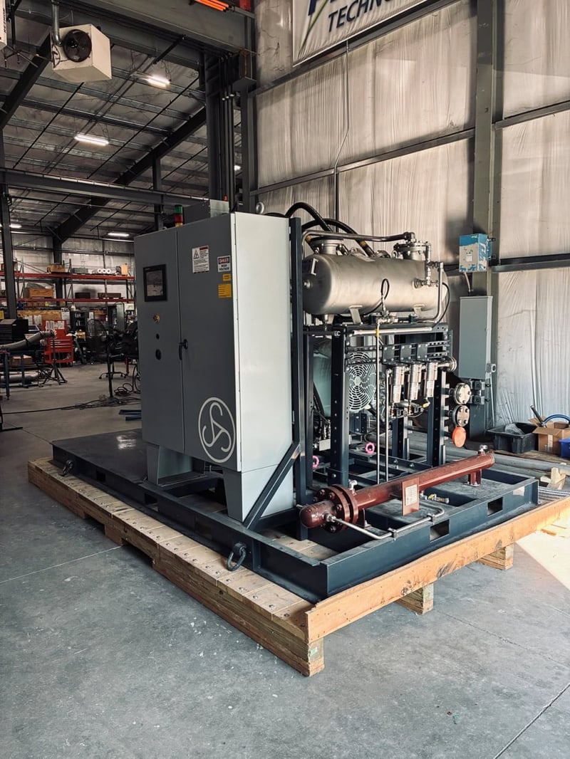 Sauer #Helium-WP6208, Reciprocating Compressor, water cooled, 270 HP ...