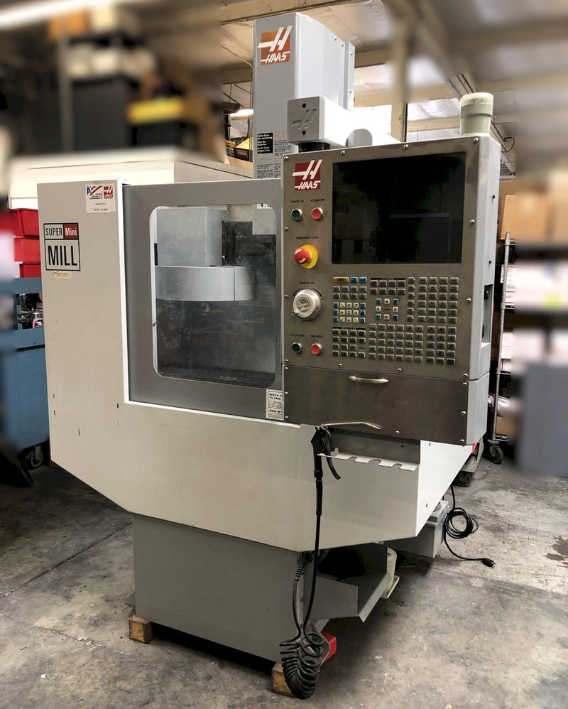 Haas #Super-Mini-Mill, CNC vertical machining center, 10 automatic tool ...