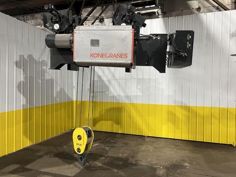 17.5 Ton, Kone-Cranes #CXT60410160P75GGN0S, Overhead Crane Hoist & Trolley, Single Girder, 67.3 ...