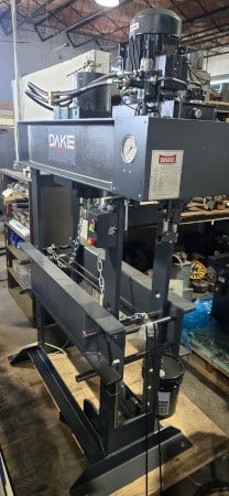 100 Ton, Dake #1EM-100, 15.75" stroke, 35" DLO, hydraulic, 5.5 HP ...