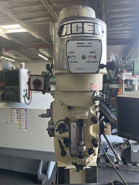 Acer #3VS, Vertical Mill, variable speed, 9" x 42" table, 3 HP, 4200 ...