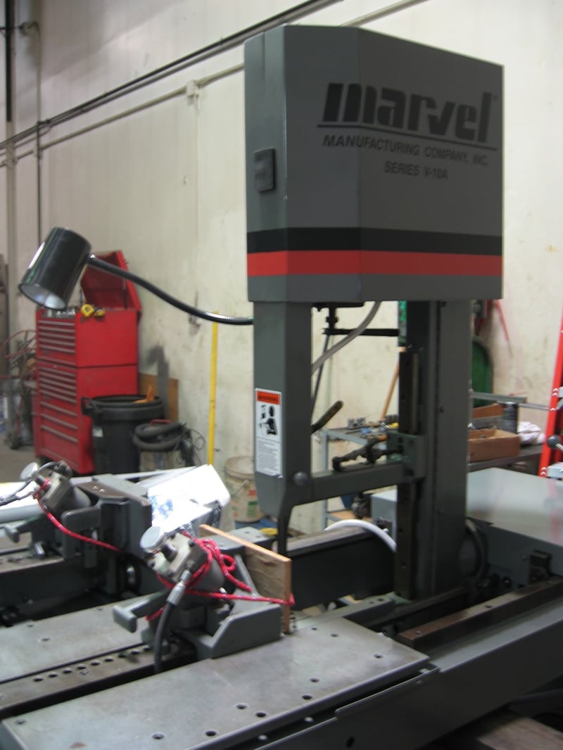 10" x 10" Marvel #V10A, Vertical Bandsaw, 208 V., 3 phase, Rebuilt For ...