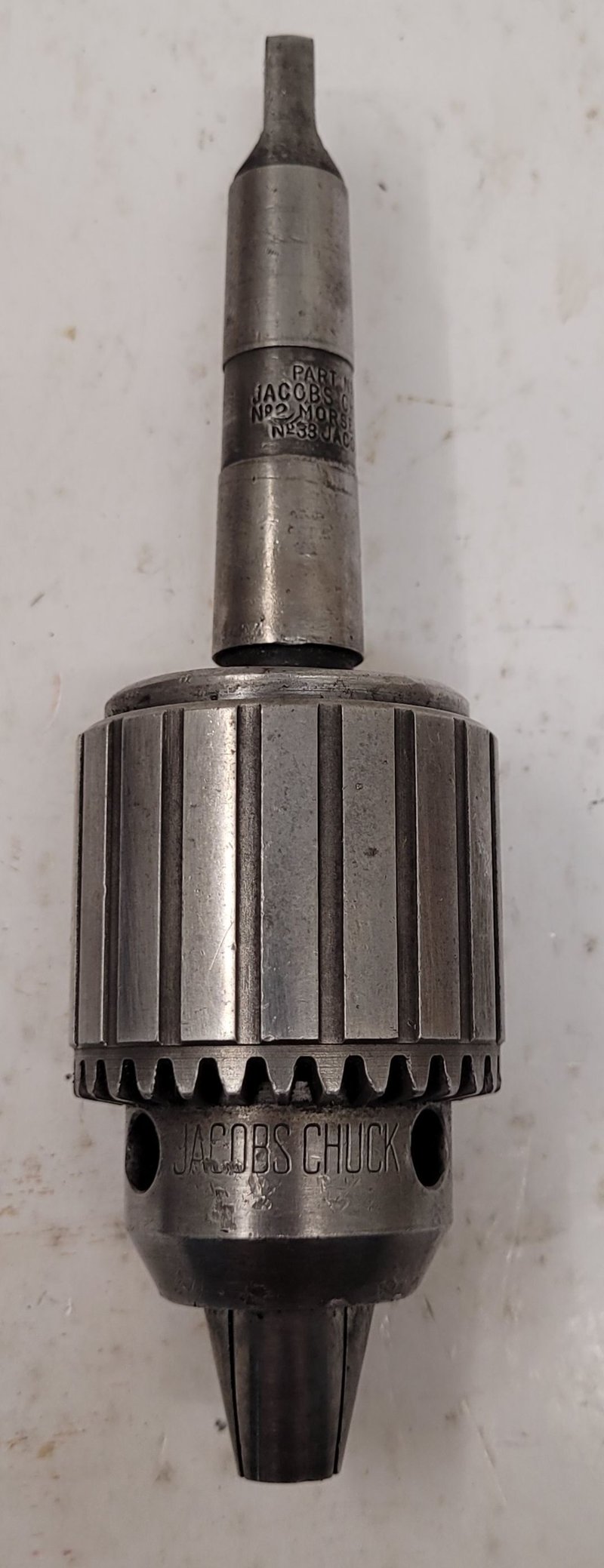 Jacobs 6A 33 Taper Ball Bearing Chuck w/ 2MT Jacobs Chuck Arbor For ...