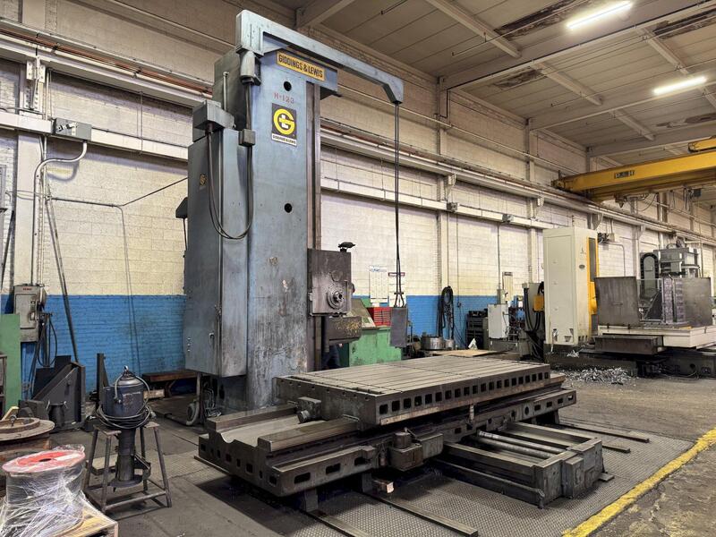 6" Giddings & Lewis #70-H6-T, horizontal boring mill, 30" spindle ...