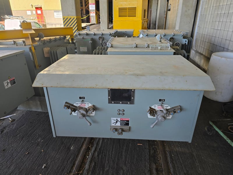 NWL #105813, 156.8 KVA oil type transformer-rectifier set, single phase ...