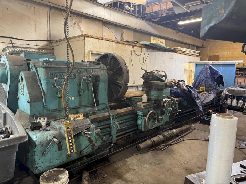54" x 228" Monarch #36NN, engine lathe, 39" 4-jaw chuck, 2" hole, 25 HP ...