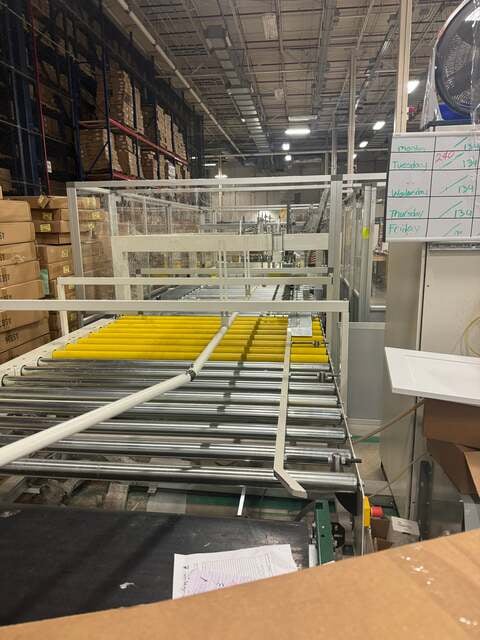 SCM #Pack-C100, Complete Packing System, w/ Conveyors, Hot Glue ...