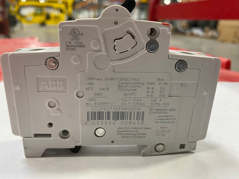 20 Amps, ABB SU201ML-C20, DIN Mount Branch Breaker. Make an offer! For Sale | Surplus Record