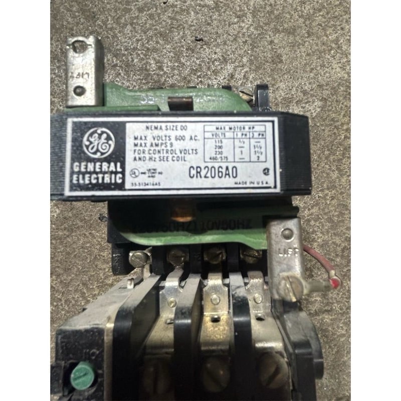 General Electric CR306A002 NEMA Size 00 Magnetic Starter Contactor 5A ...