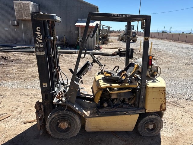 Yale #GLP050TG, Sit-Down Forklift, FOR PARTs, LPG, 167" max fork Ht ...