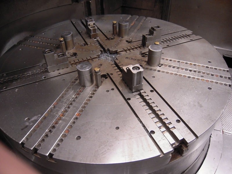 76" Bullard #Dynatape, Precision turret, 4-Jaw, Fanuc 15T, 58" under ...