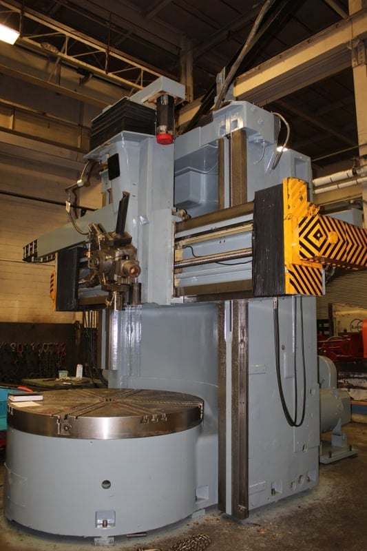 76" Bullard #Dynatape, Precision turret, 4-Jaw, Fanuc 15T, 58" under ...