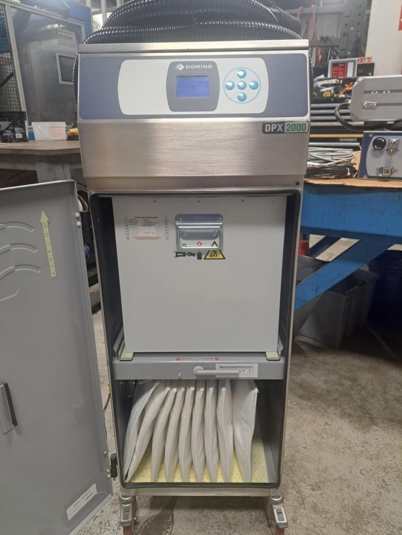 Domino #BCP7-D320i+ETX-BB2.0, laser marking system, fume extraction ...