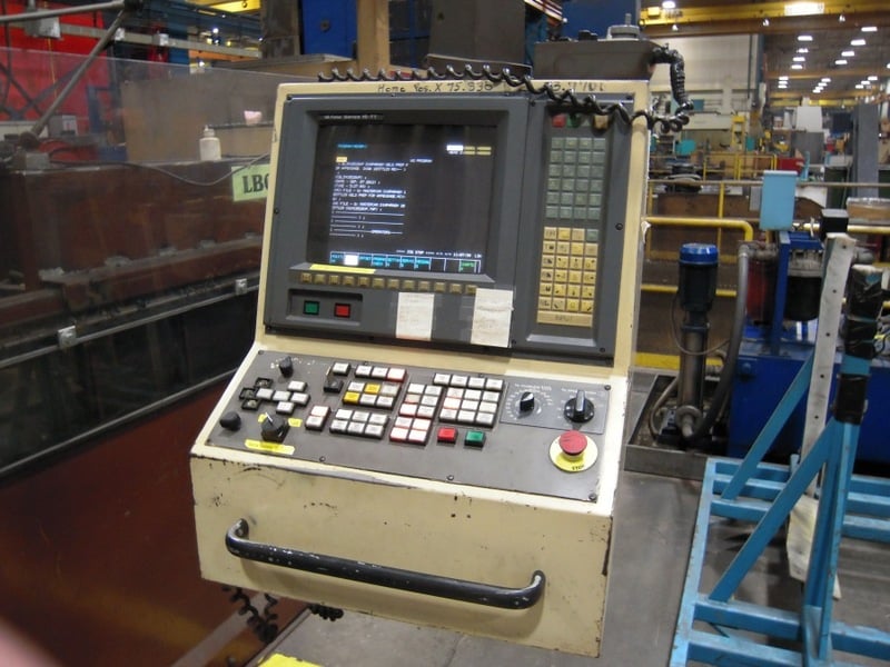 124" Bullard #Dyn-Au-Tape, power index ram head,plain table, 80" U/R ...