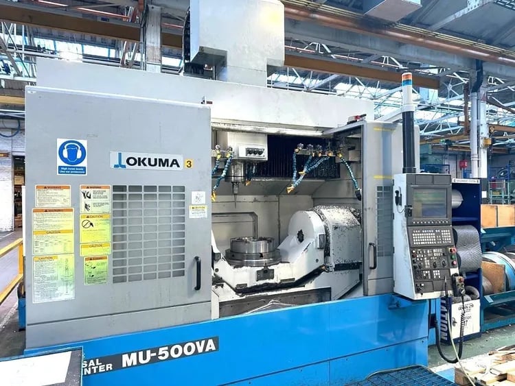 Okuma #MU-500VA, CNC vertical machining center, 32 automatic tool ...
