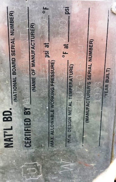 Mac Stainless Steel Dense Phase Transporter Fluidizer Pressure Tank ...