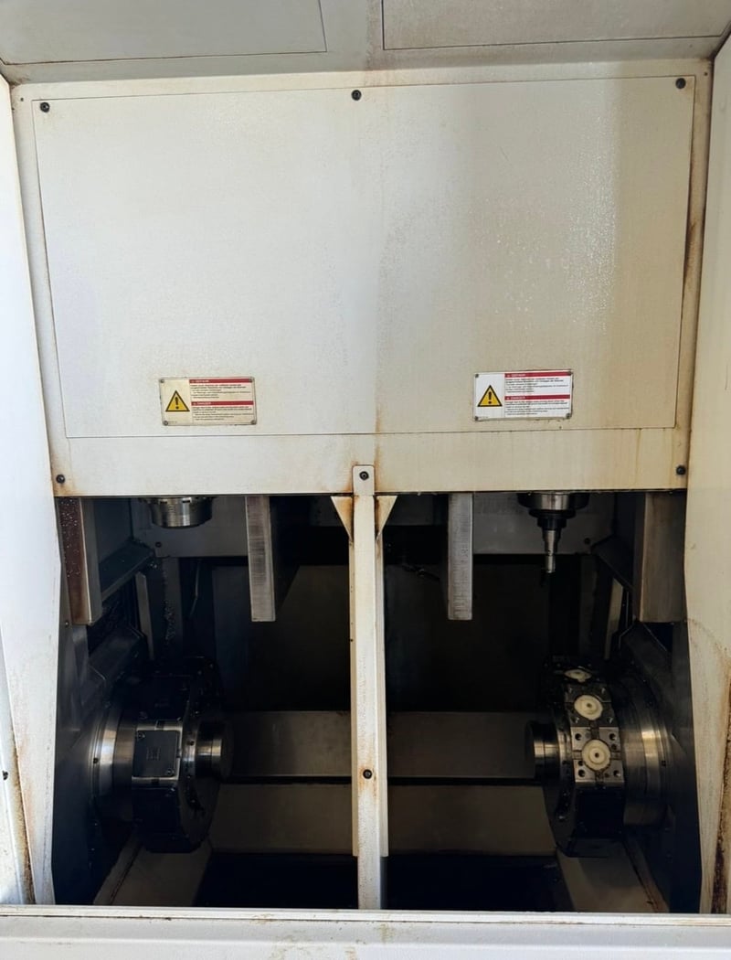 Emag #VL3-DUO, CNC Twin Spindle Vert Turret Lathe, 6" diameter x 4.5" L ...