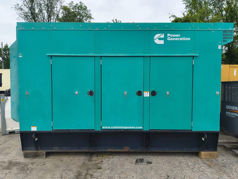 300 KW Cummins #DQHAB, diesel generator, weatherproof enclosure, 277/ ...