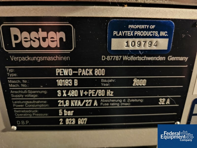 Pester Bundler, #PEWO-Pack-800, 800mm width, 2000 For Sale | Surplus Record