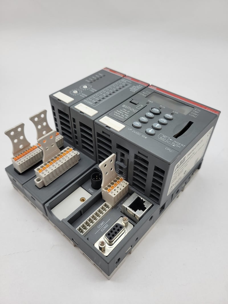 ABB #PM590-ETH-C0, Central Processing Unit, w/ Communication Module, 2MB, 24 VDC, 10W For Sale ...