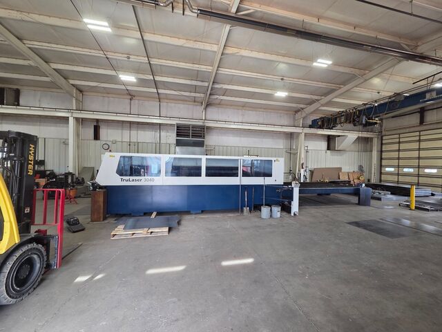 Trumpf #TruLaser-3040, laser cutter, 7.74"x157.48" sheet, 157.48"X, 78. ...
